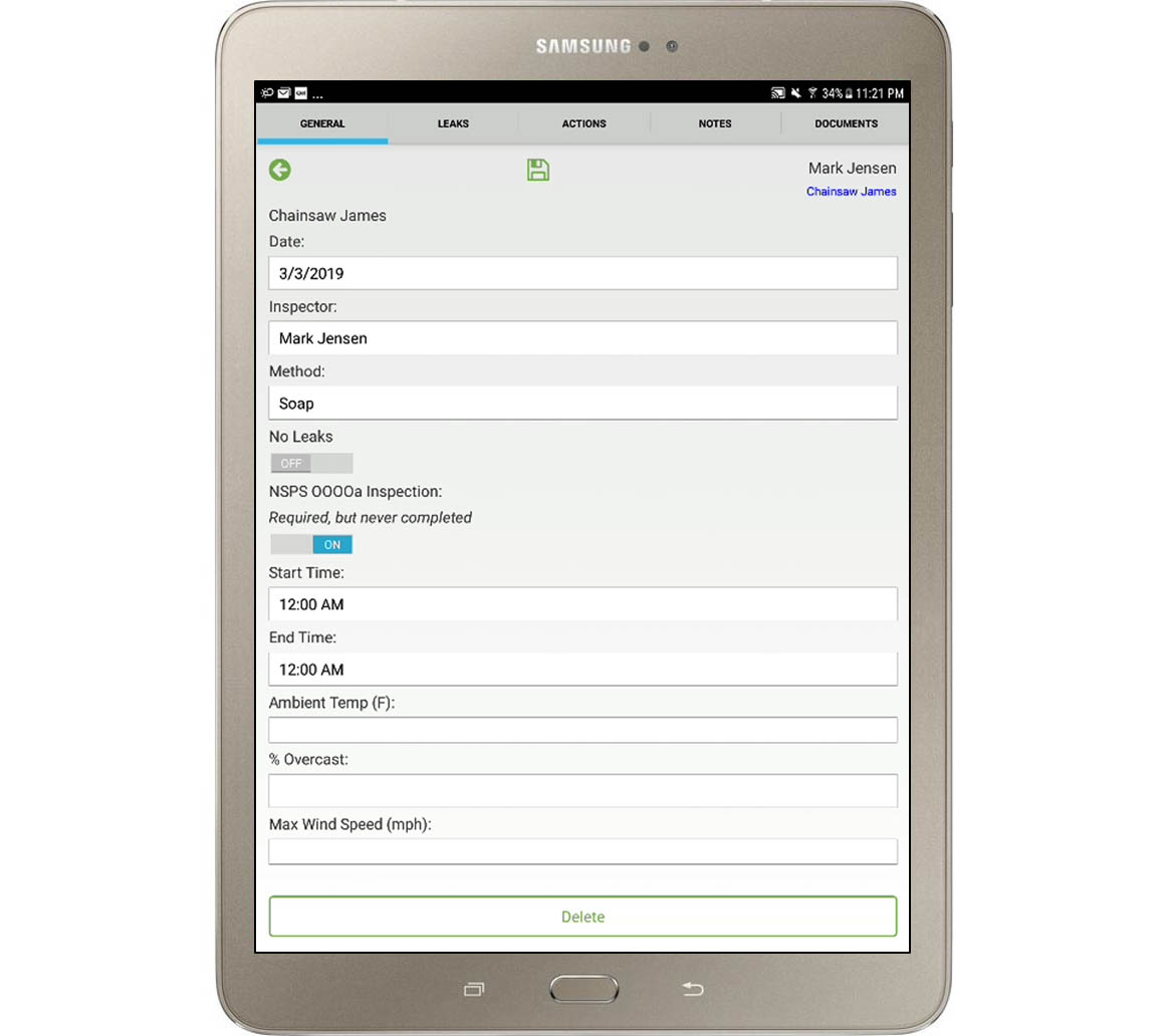 LDAR Software | Ecesis | EHS Software